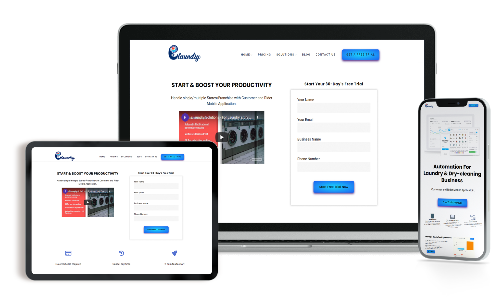 Home-elaundry software-Cloud solutions for laundry & drycleaning